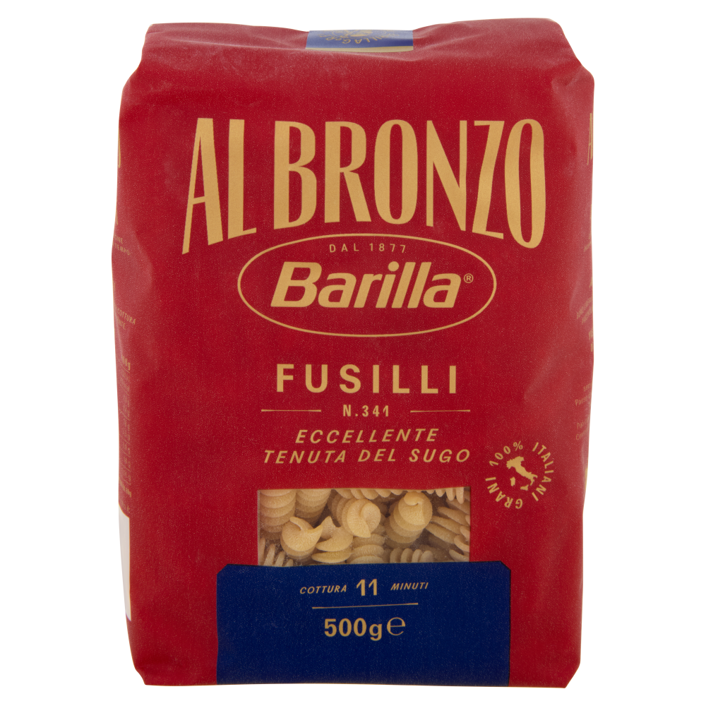 Barilla Al Bronzo Pasta Fusilli 500g | Carrefour