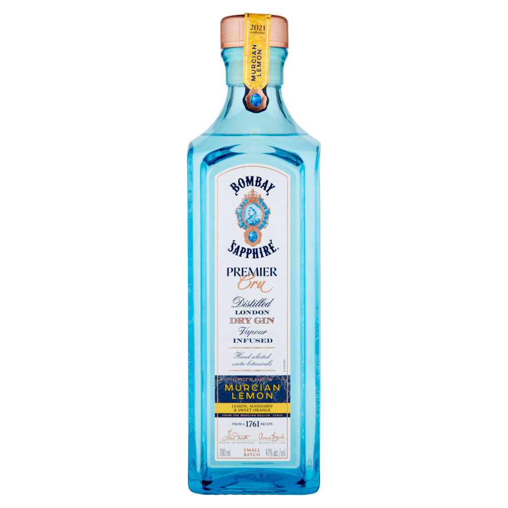 Bombay Sapphire Premier Cru London Dry Gin Murcian Lemon 700 ml | Carrefour