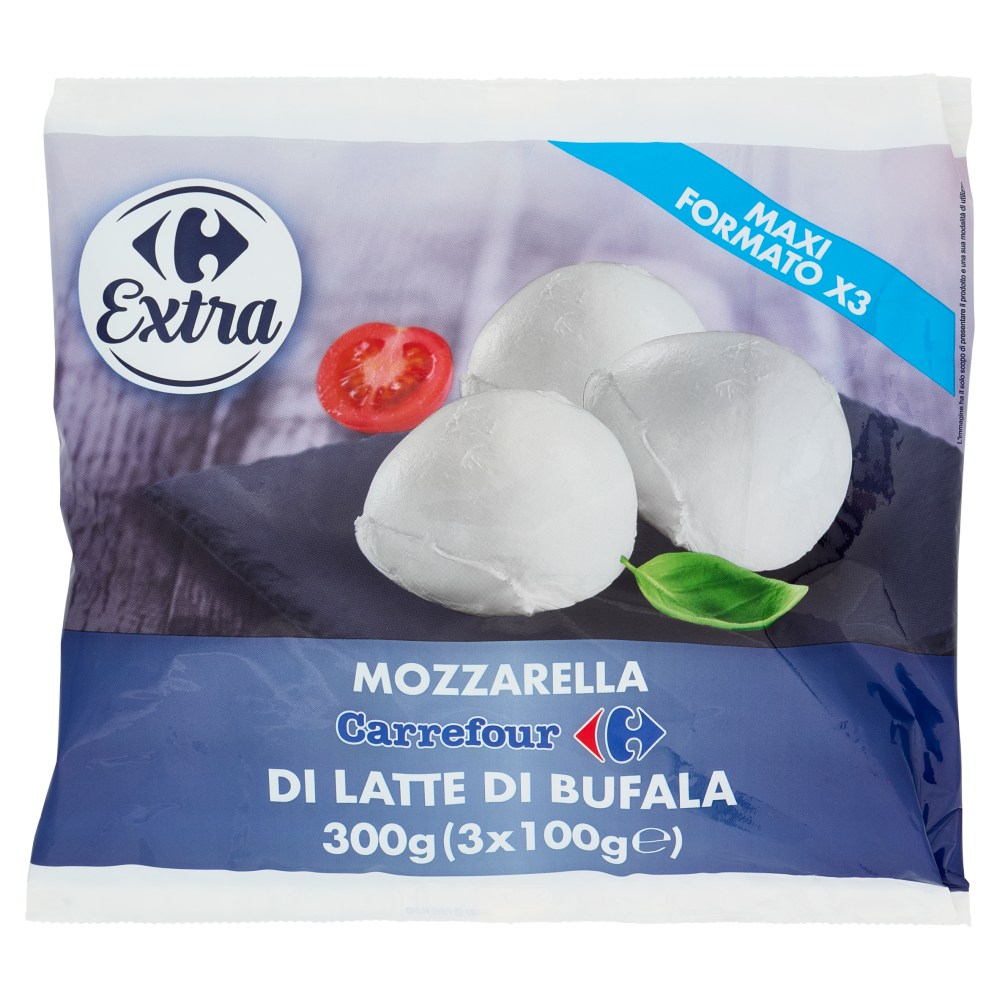 Carrefour Extra Mozzarella Carrefour di Latte di Bufala 3 x 100 g ...