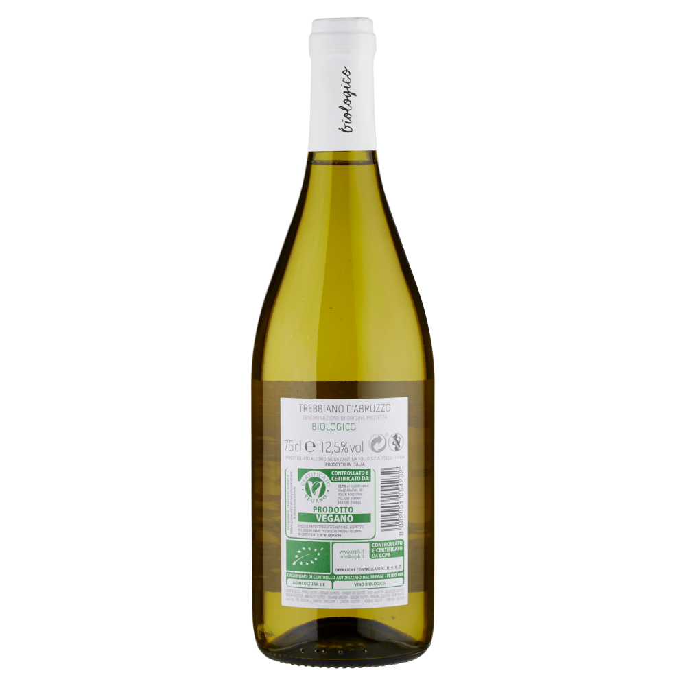 Cantina Tollo Trebbiano d'Abruzzo DOP Biologico 75 cl | Carrefour