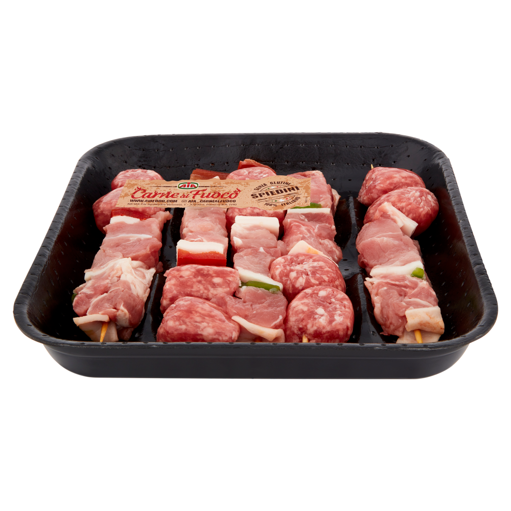 Aia Carne al Fuoco Spiedino Rustico di Suino 0,700 kg | Carrefour
