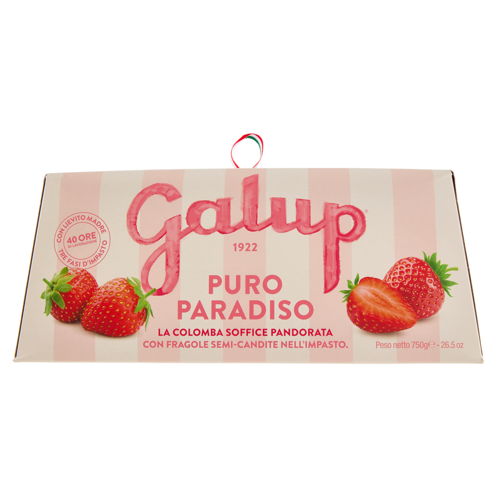 Galup Puro Paradiso la Colomba Soffice Pandorata con Fragole Semi ...