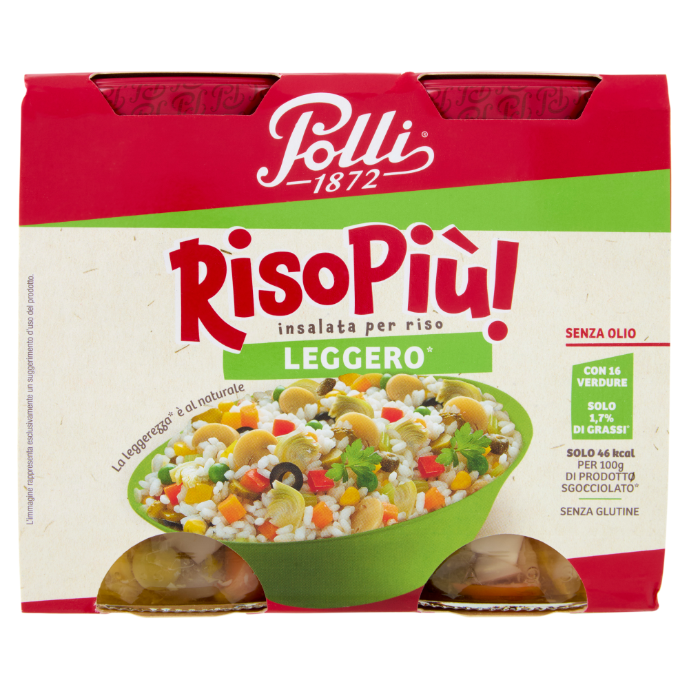 Polli Riso Più! insalata per riso Leggero* 2 x 300 g | Carrefour