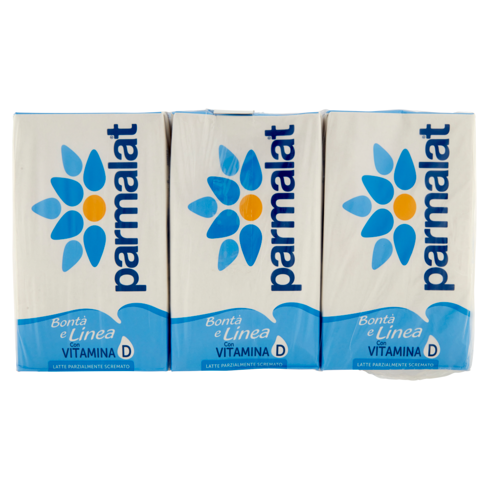 parmalat Bontà e Linea con Vitamina D Latte Parzialmente Scremato 6 x 1000 ml | Carrefour