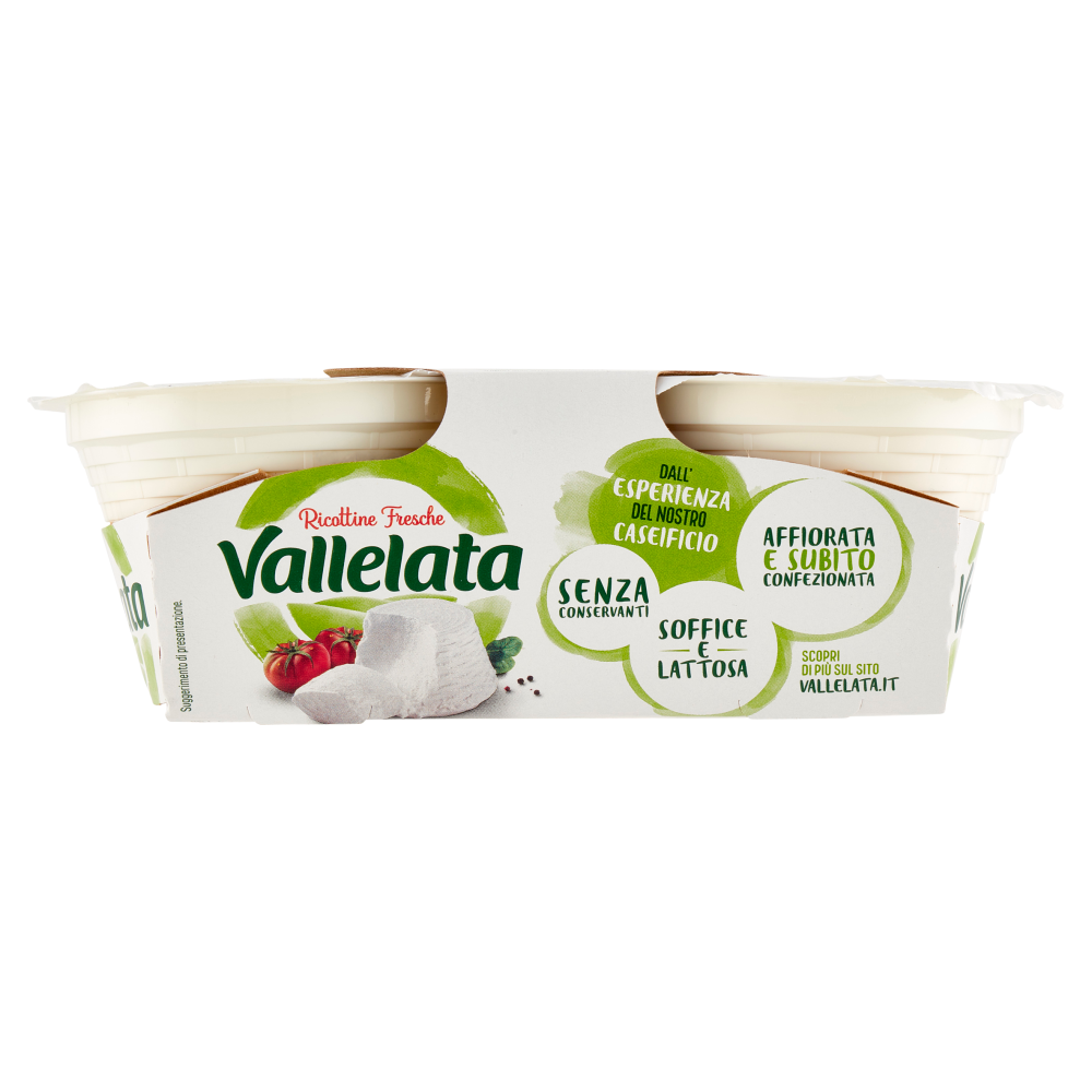 Vallelata Ricottine Fresche 2 x 100 g | Carrefour