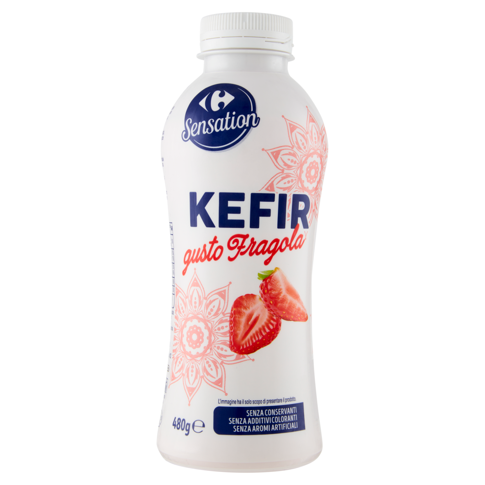 Carrefour Sensation Kefir gusto Fragola 480 g | Carrefour
