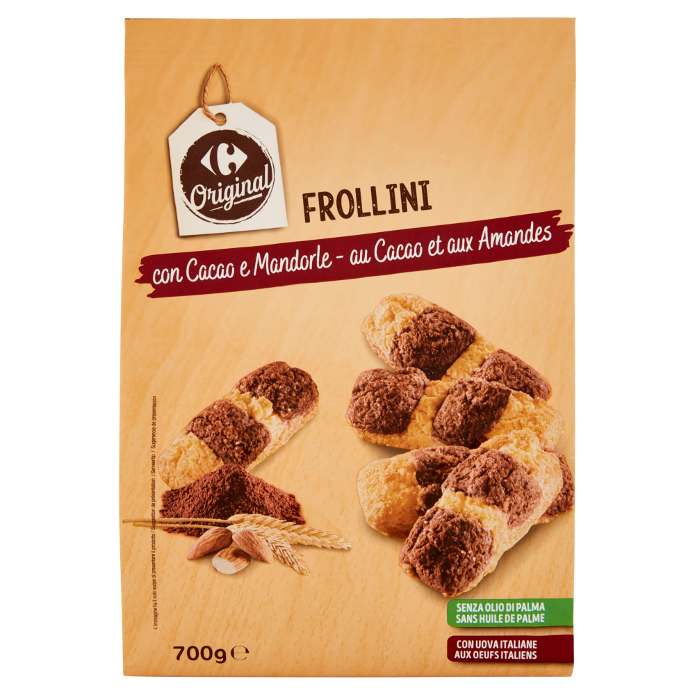 Carrefour Original Frollini con Cacao e Mandorle 700 g | Carrefour