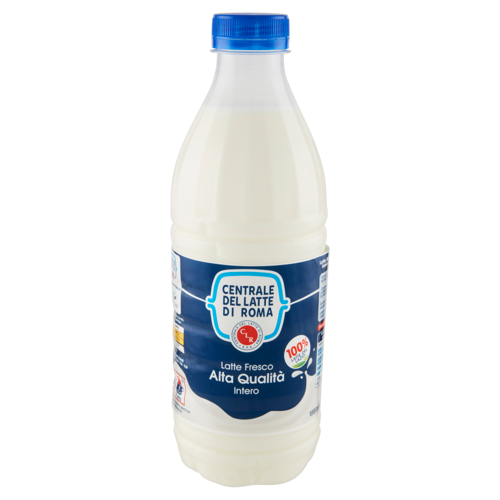 Centrale del Latte di Roma Latte Fresco Alta Qualità Intero 1000 ml ...