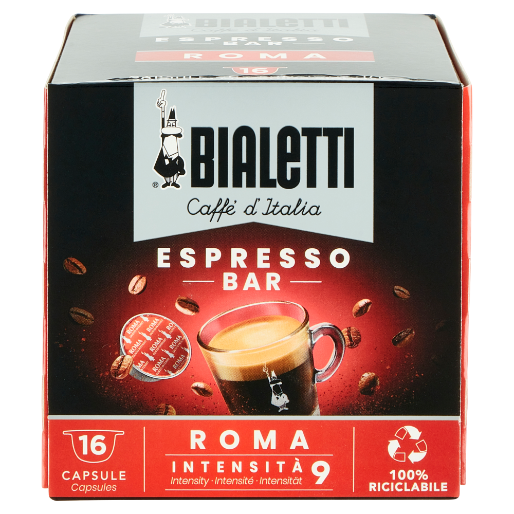 Bialetti Caffè d'Italia Espresso Bar Roma 16 Capsule 112 g | Carrefour