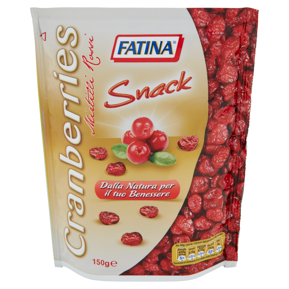 Fatina Snack Cranberries Mirtilli Rossi 150 g | Carrefour