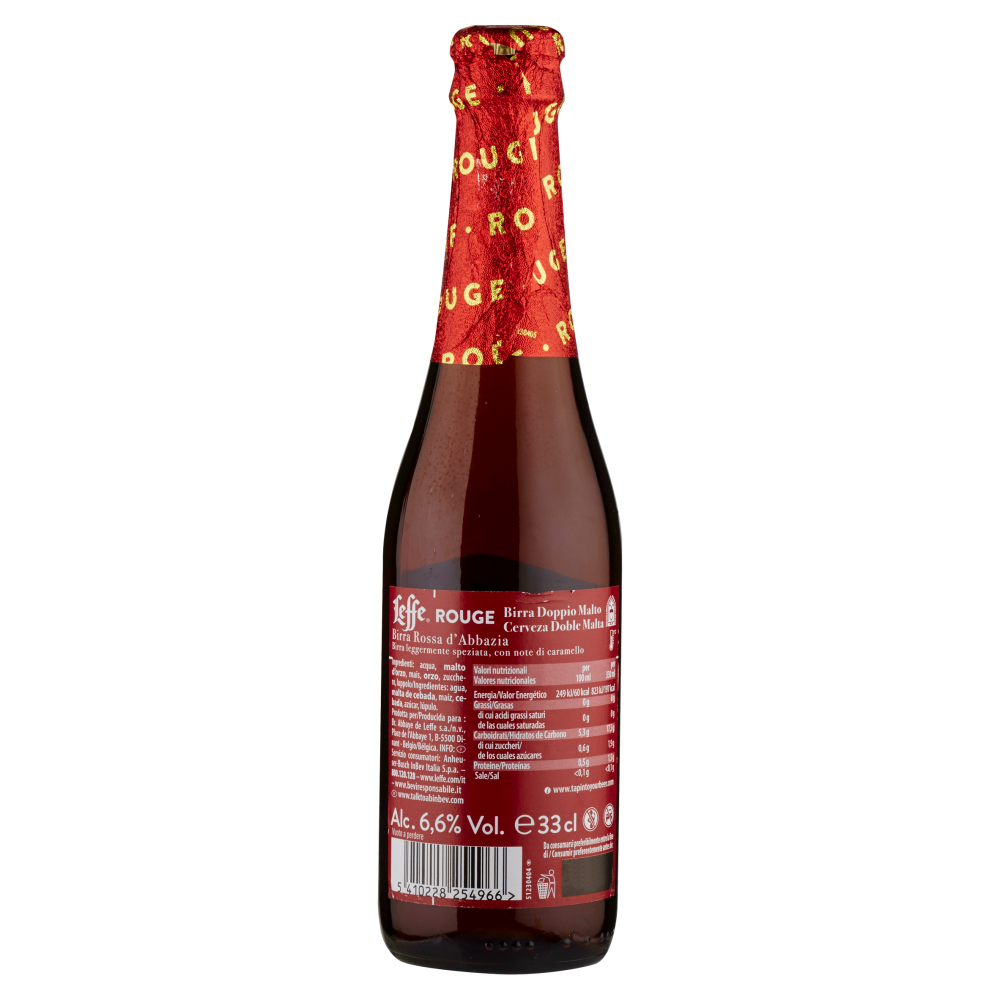 Leffe Rouge Birra rossa belga doppio malto 33cl | Carrefour