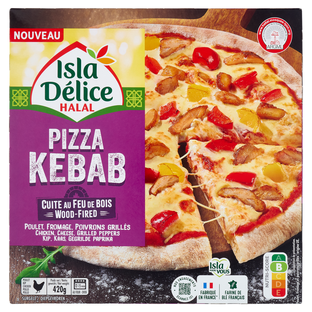 Isla Délice Halal Pizza Kebab 420 g | Carrefour