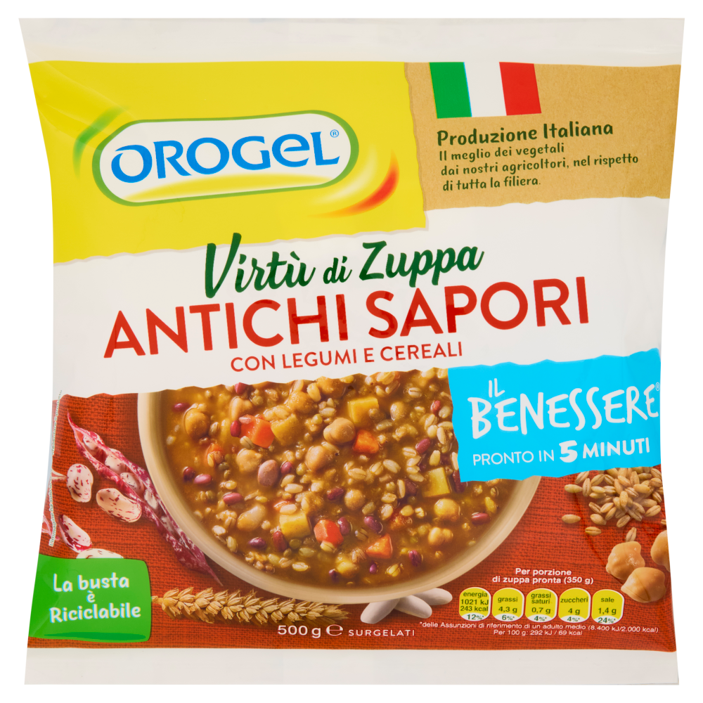 Orogel Il Benessere Virtù di Zuppa Antichi Sapori con Legumi e Cereali ...
