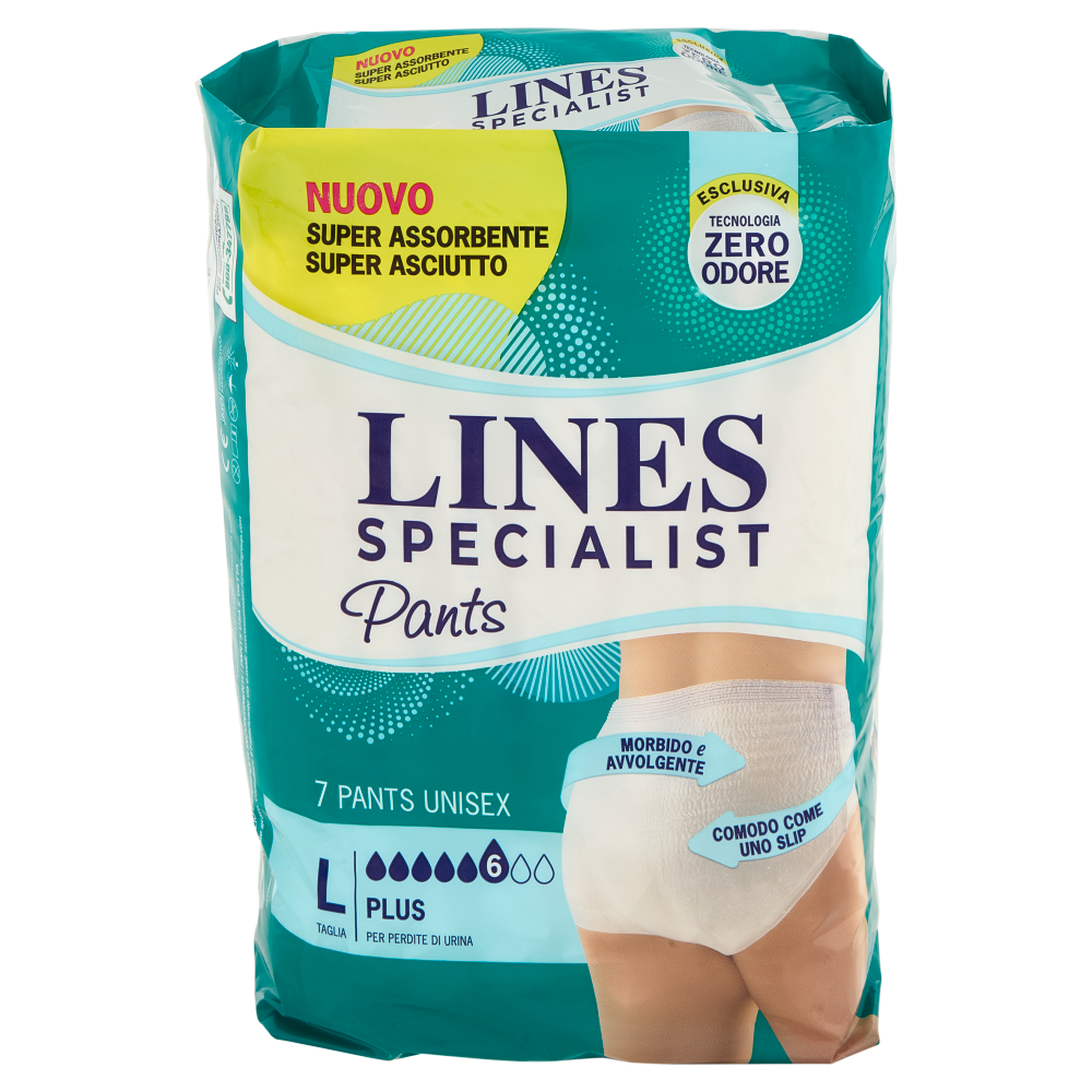Lines Specialist Unisex Plus Pants Ipoallergenici Tg.L 7 pz | Carrefour