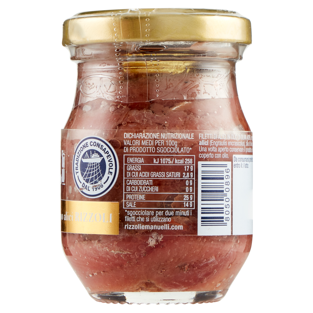 Rizzoli Filetti di Alici in olio di oliva 90 g | Carrefour