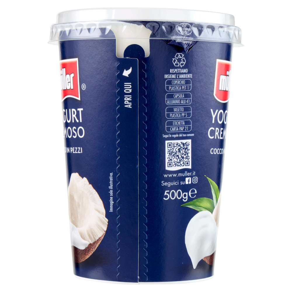 müller Yogurt Cremoso Cocco in Pezzi 500 g | Carrefour