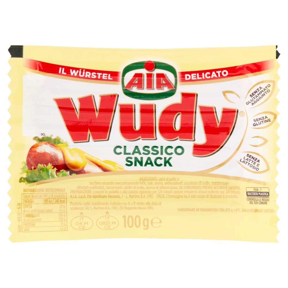 Aia Wudy Classico Snack 100 g | Carrefour