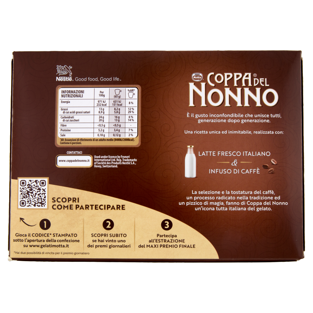 MOTTA Coppa del Nonno Classica 6 x 65 g | Carrefour