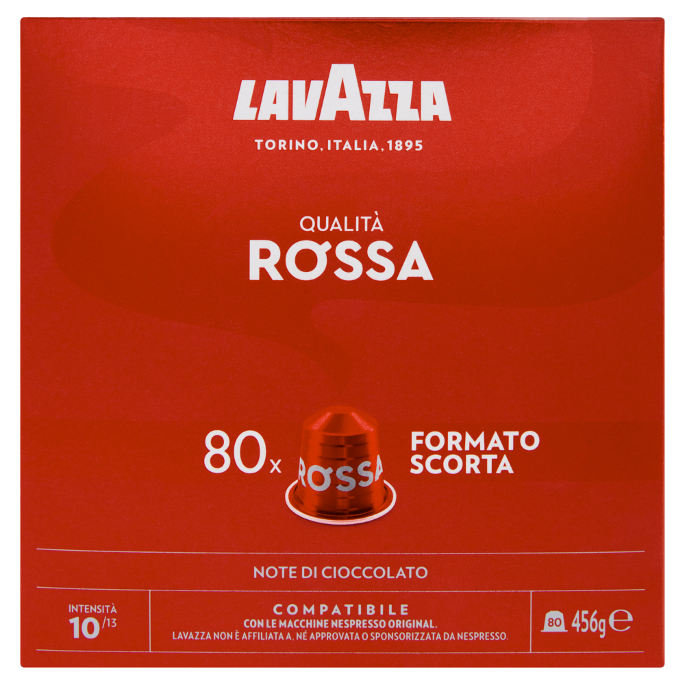 Lavazza Qualità Rossa Compatibile con Nespresso Original 80 Capsule 456 ...
