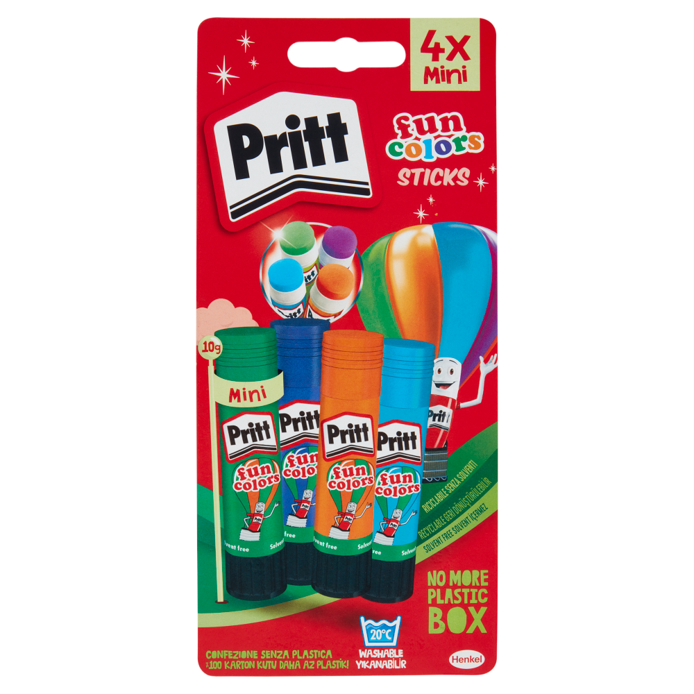 Pritt Colla colorata Stick fun colors 4 x 10 g | Carrefour