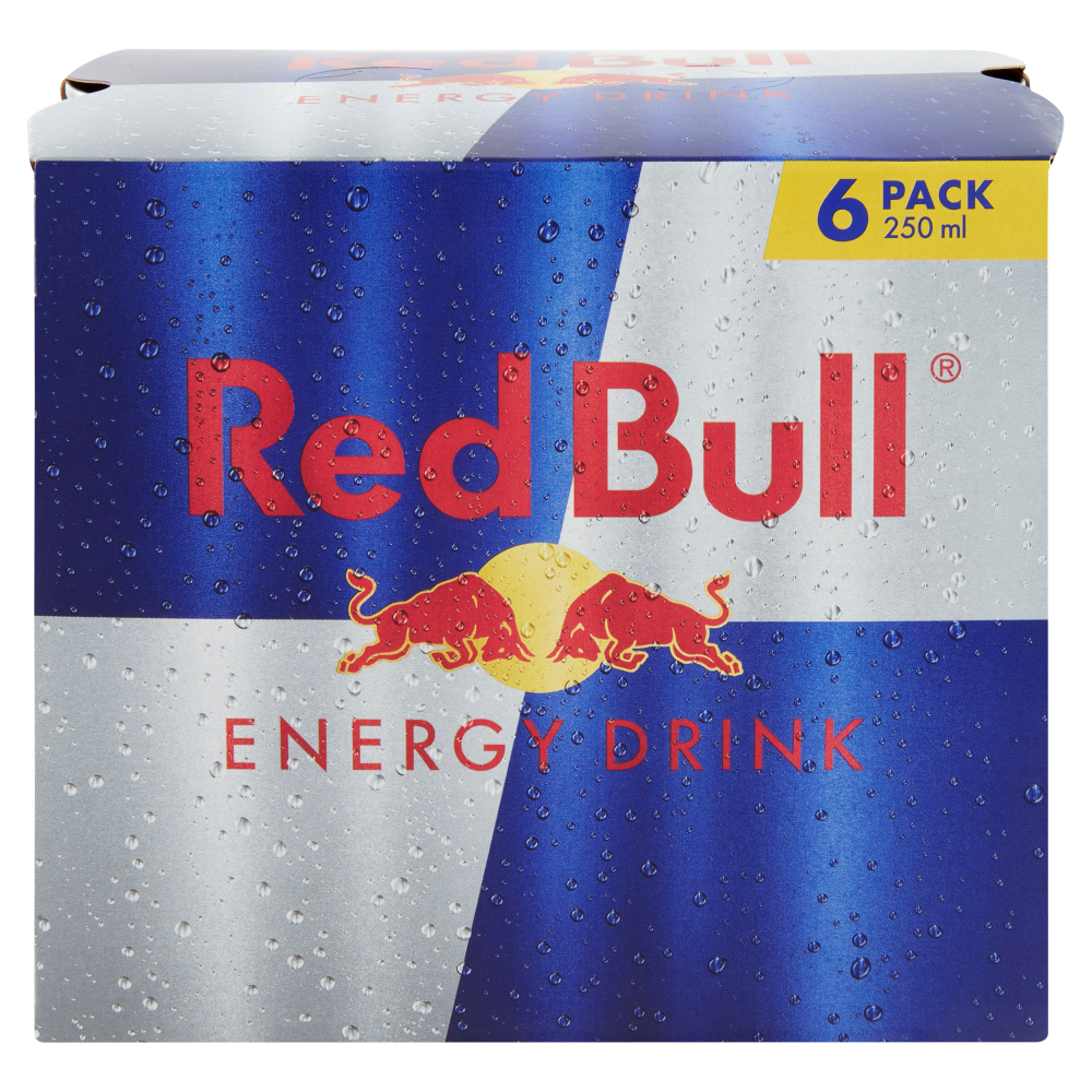 Red Bull Energy Drink, 250 ml (6 Lattine) | Carrefour