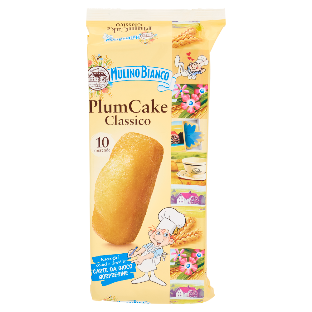 Mulino Bianco Plumcake Classico Merenda con Yogurt Italiano 10 pezzi ...