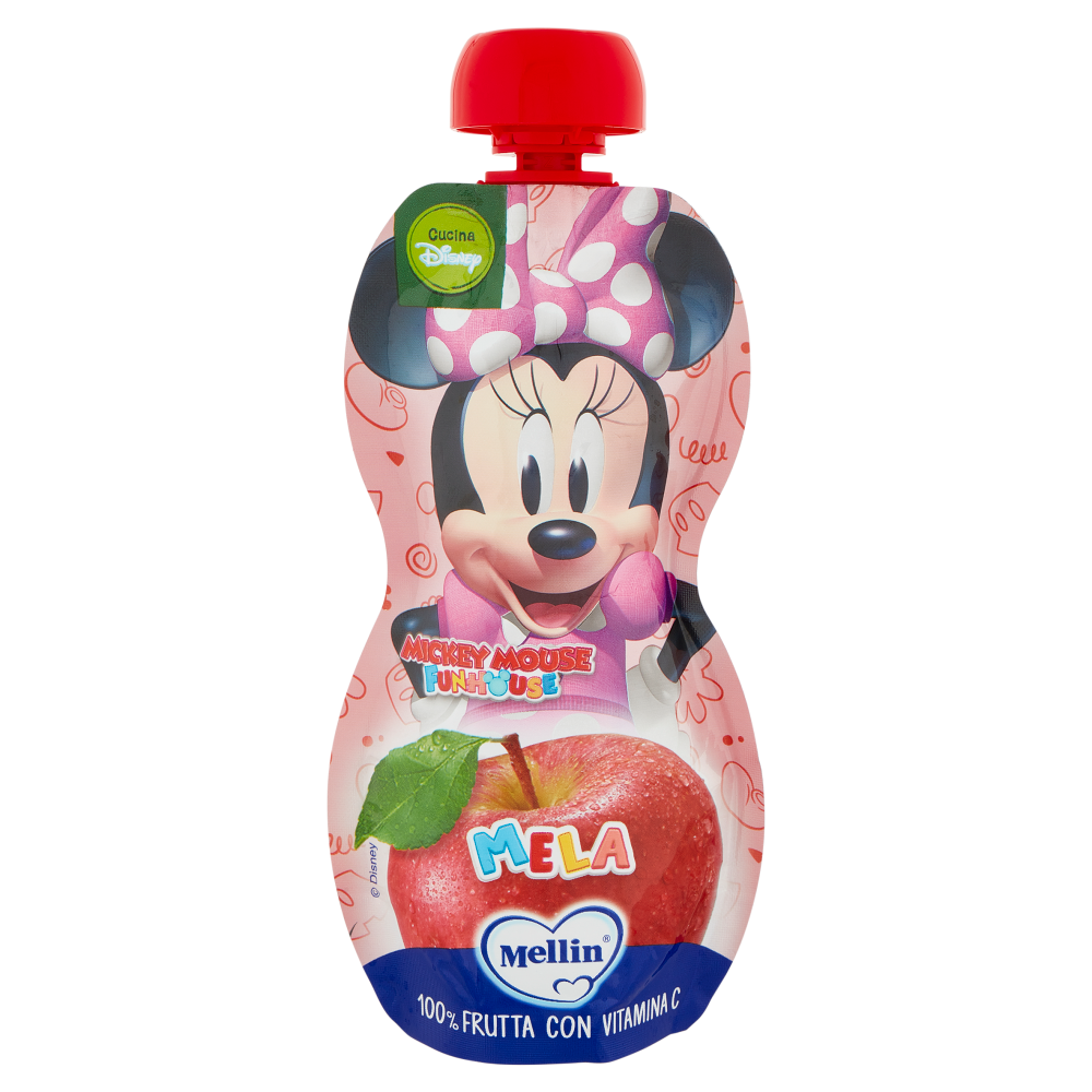 MELLIN Merenda Disney Minnie, Mela, 100% frutta con Vit C, 110g | Carrefour
