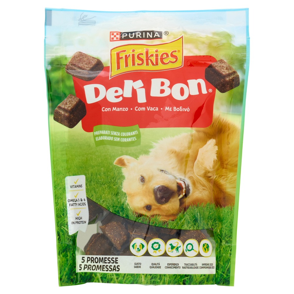 PURINA FRISKIES Delibon Snack cane con Manzo busta 130 g | Carrefour