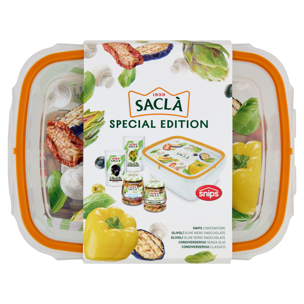 Saclà 2 Condiverderiso Classico/Senza Olio + 2 Olivolì Snocciolate Nere ...