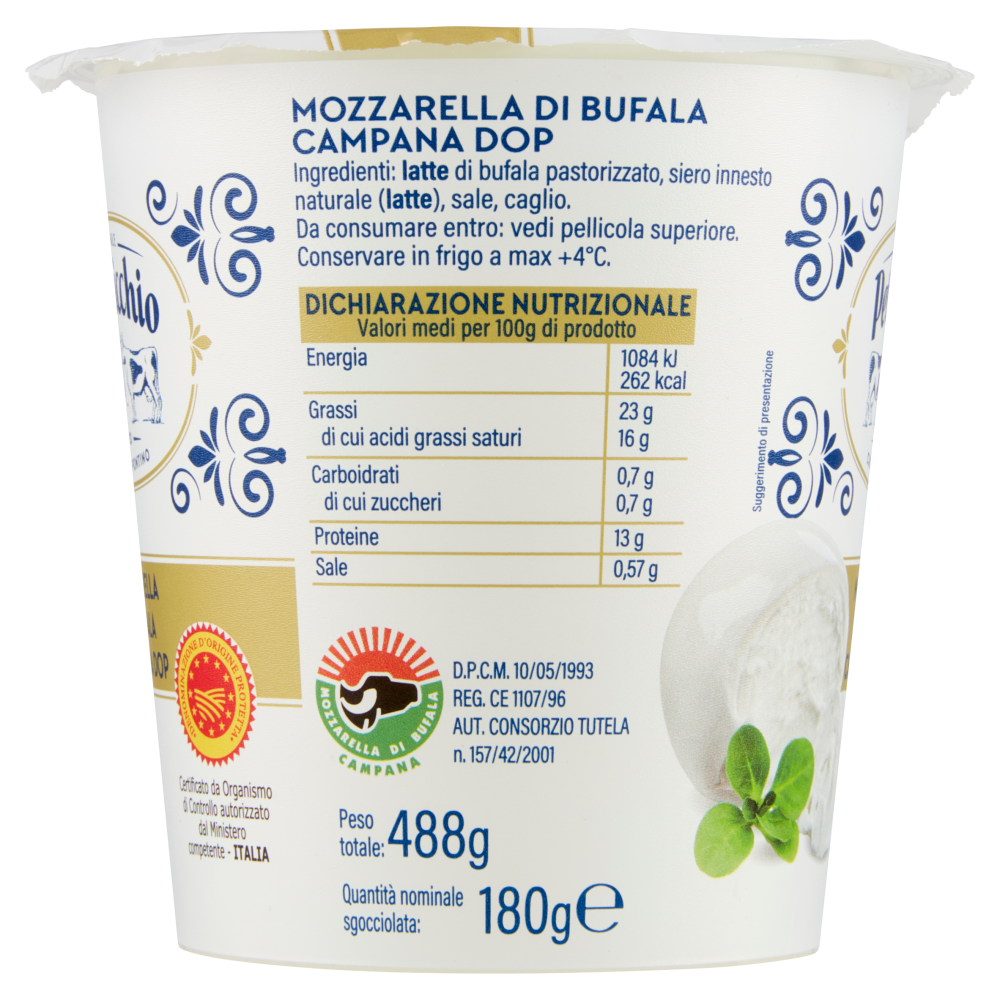 Pettinicchio Mozzarella di Bufala Campana DOP 180 g | Carrefour