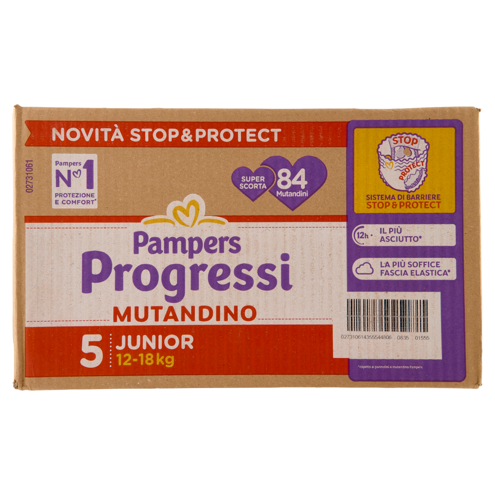 Pampers Progressi Mutandino Junior 84 pz | Carrefour