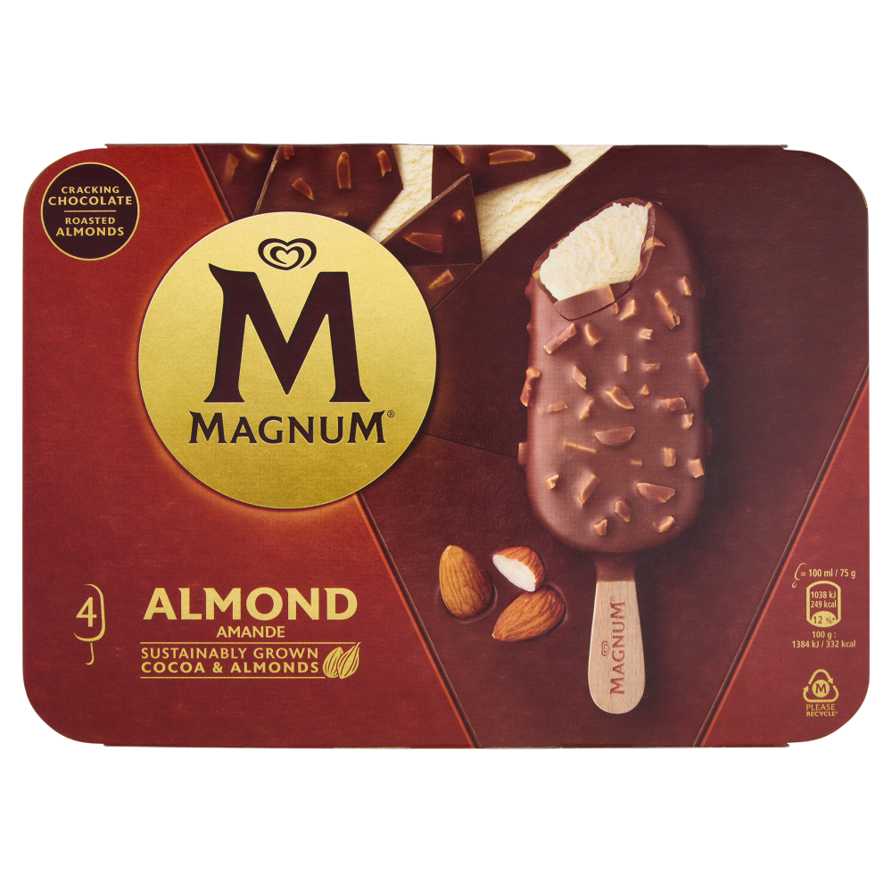 Magnum Almond 4 Gelati 300 g | Carrefour