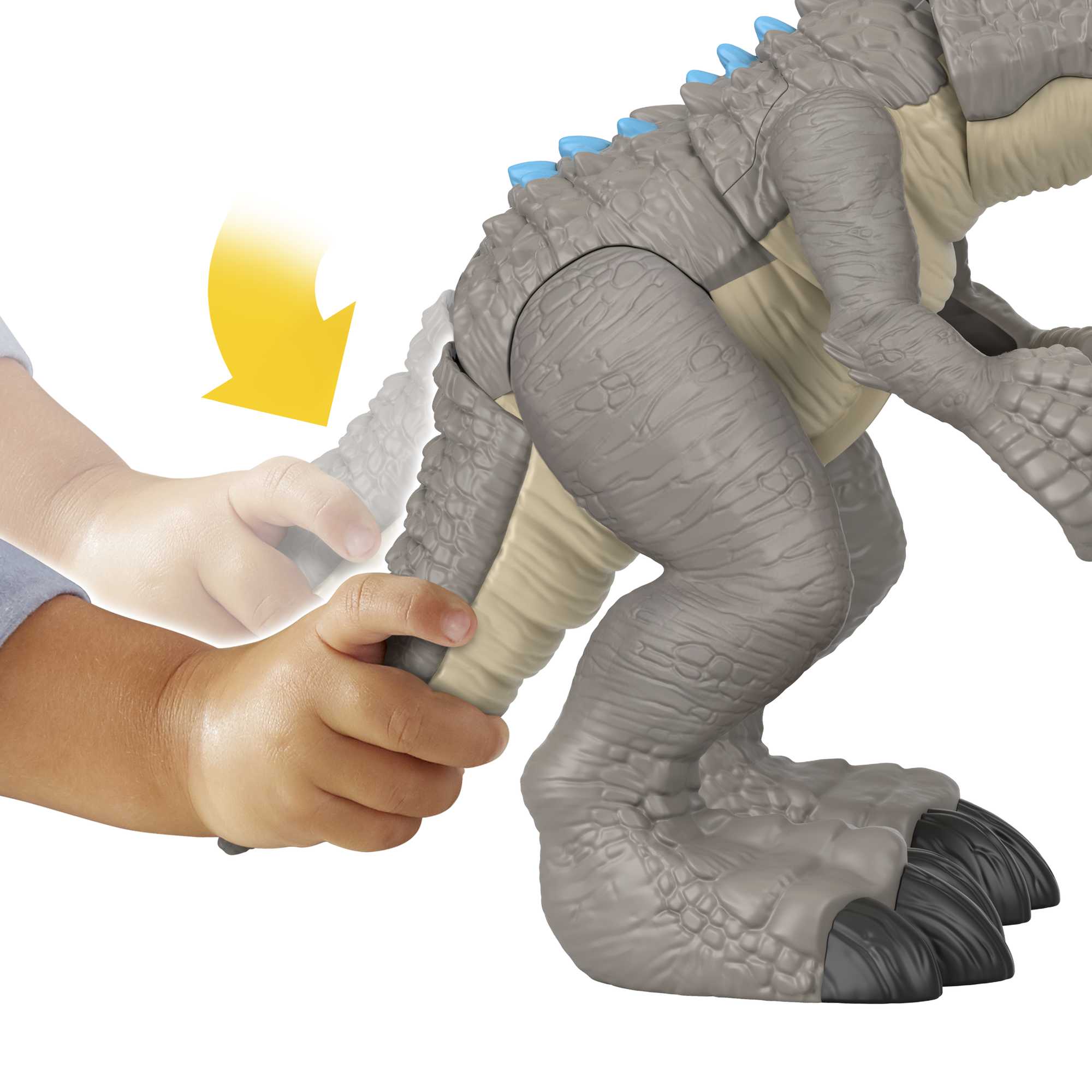 Fisher-Price Imaginext - Jurassic World, Dinosauro Indominus Rex per bambini da 3 anni in su ...