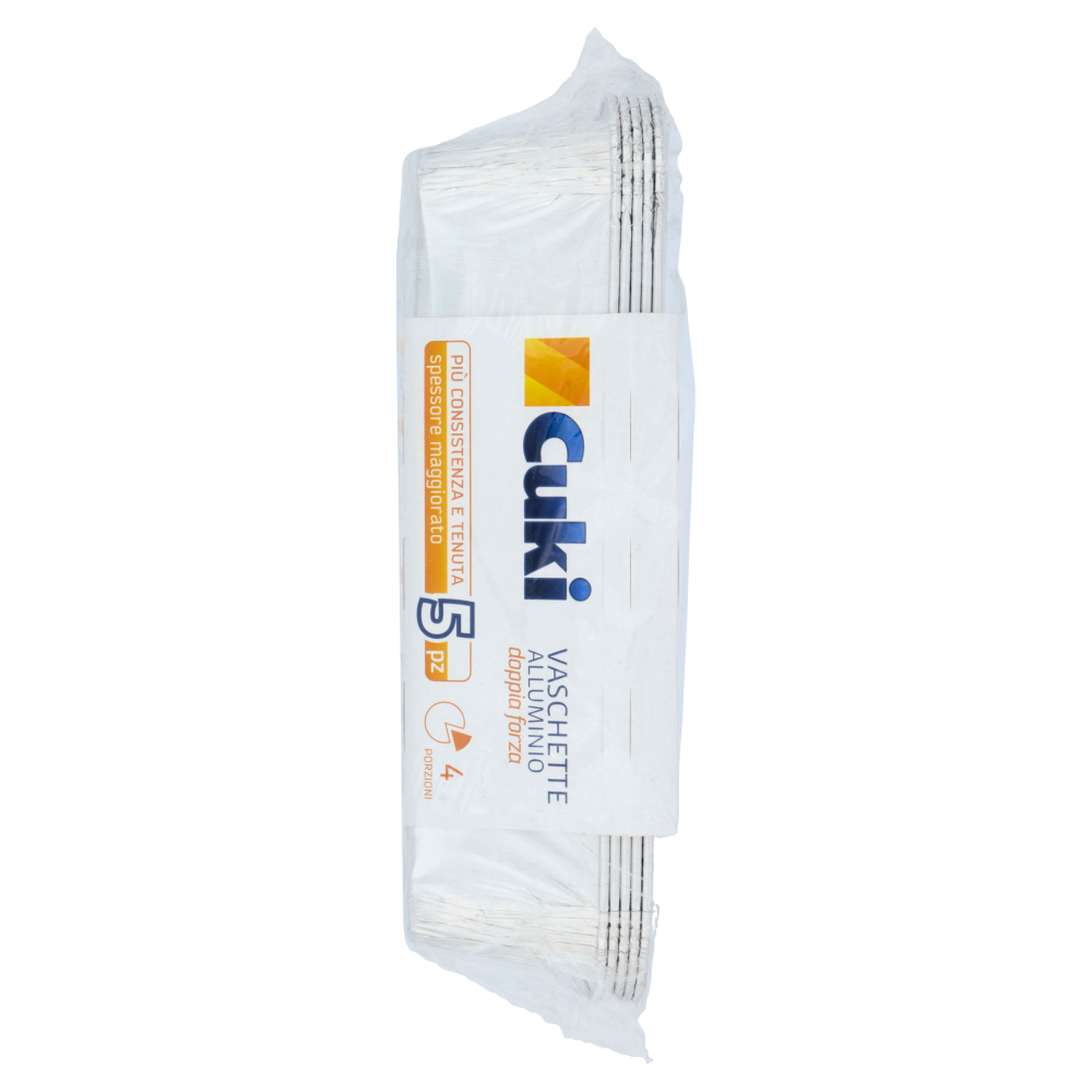 Cuki Cuoce Vaschette Alluminio doppia forza 4 Porzioni 5 pz | Carrefour