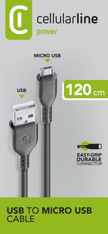 Cellularline Power Cable 120cm - MICRO USB