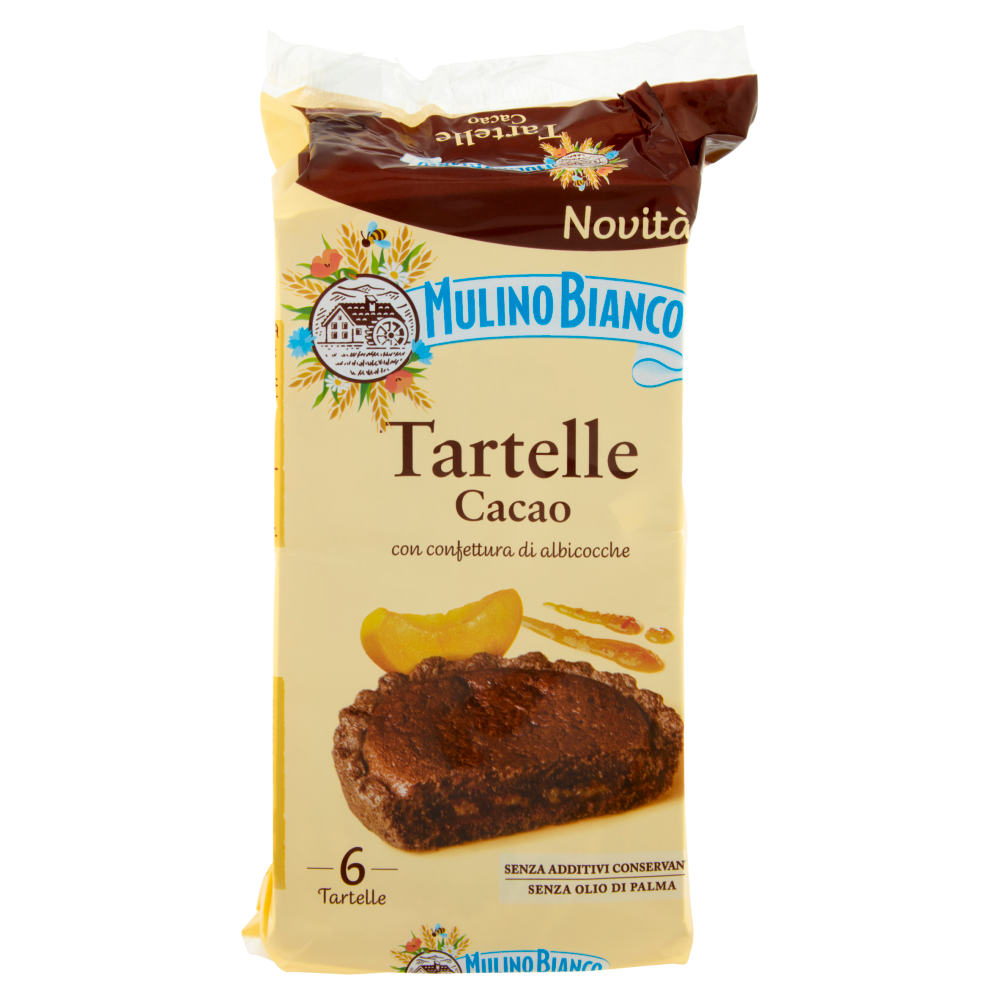Mulino Bianco Tartelle Cacao con confettura di albicocche 6 pezzi 288g | Carrefour