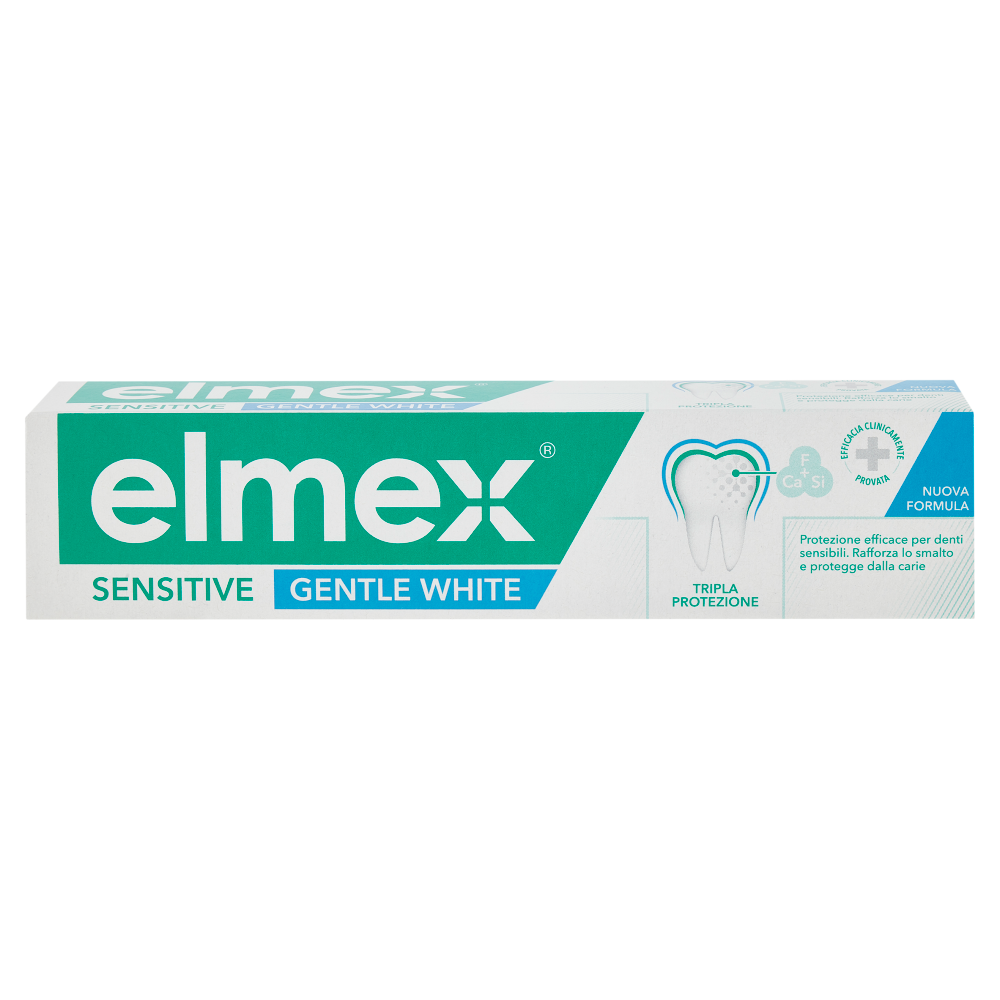 elmex dentifricio Sensitive Gentle White Sbiancante denti sensibili 75 ...