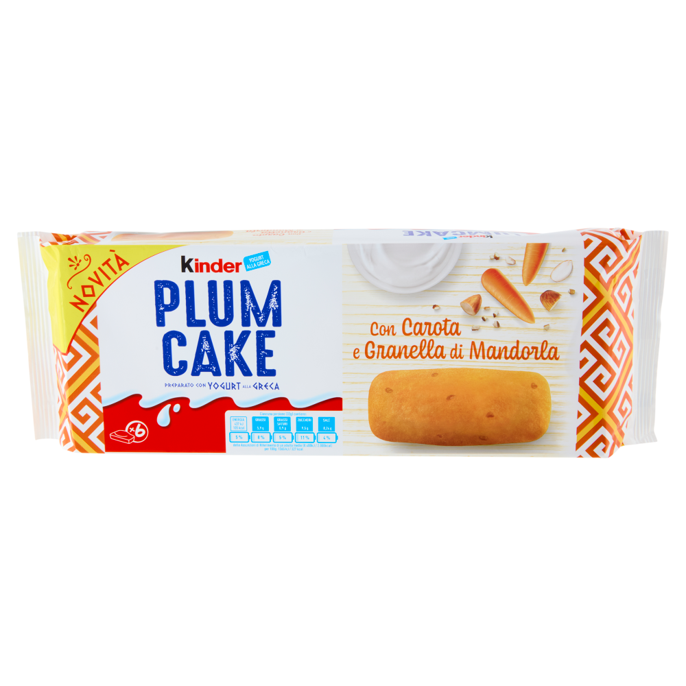 Kinder Plumcake Yogurt Greco, Carote e Mandorle | Carrefour