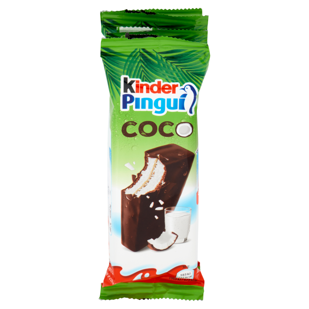 Kinder Pinguì Tropical Coco 4 x 30 g | Carrefour