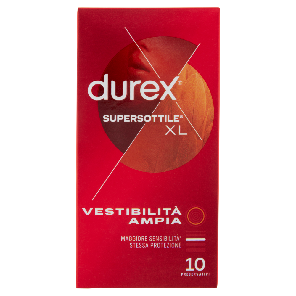 Durex SuperSottile Vestibilità Extra-Large Preservativi Sottili, 10 Profilattici | Carrefour