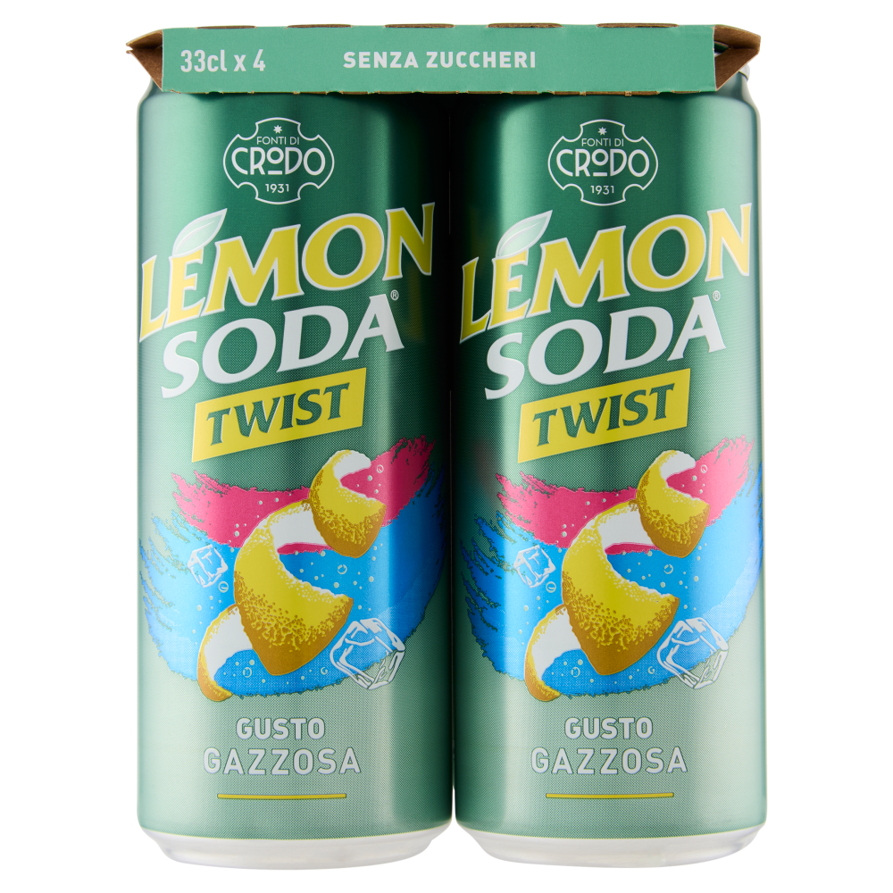 Lemonsoda Twist Gusto Gazzosa 4 x 33 CL | Carrefour