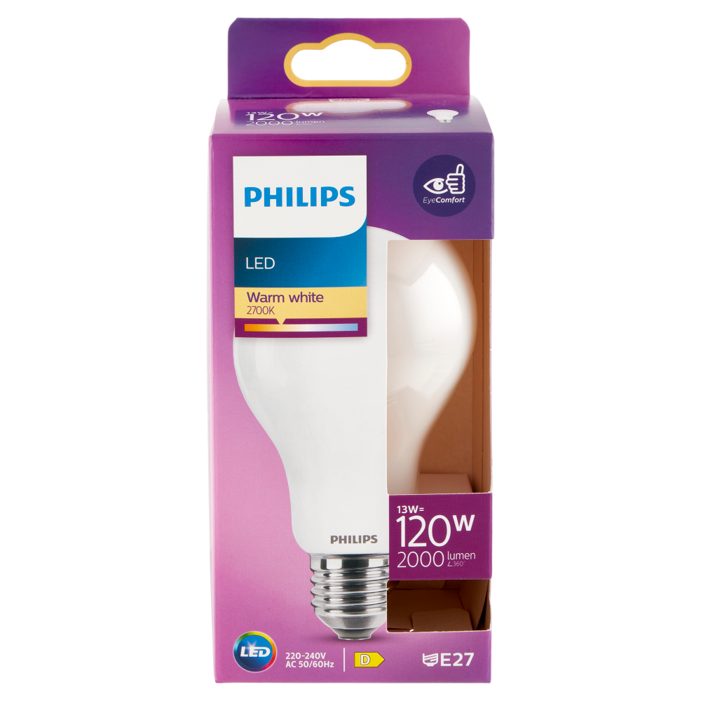 Philips Led goccia vetro 120W E27 2700K | Carrefour