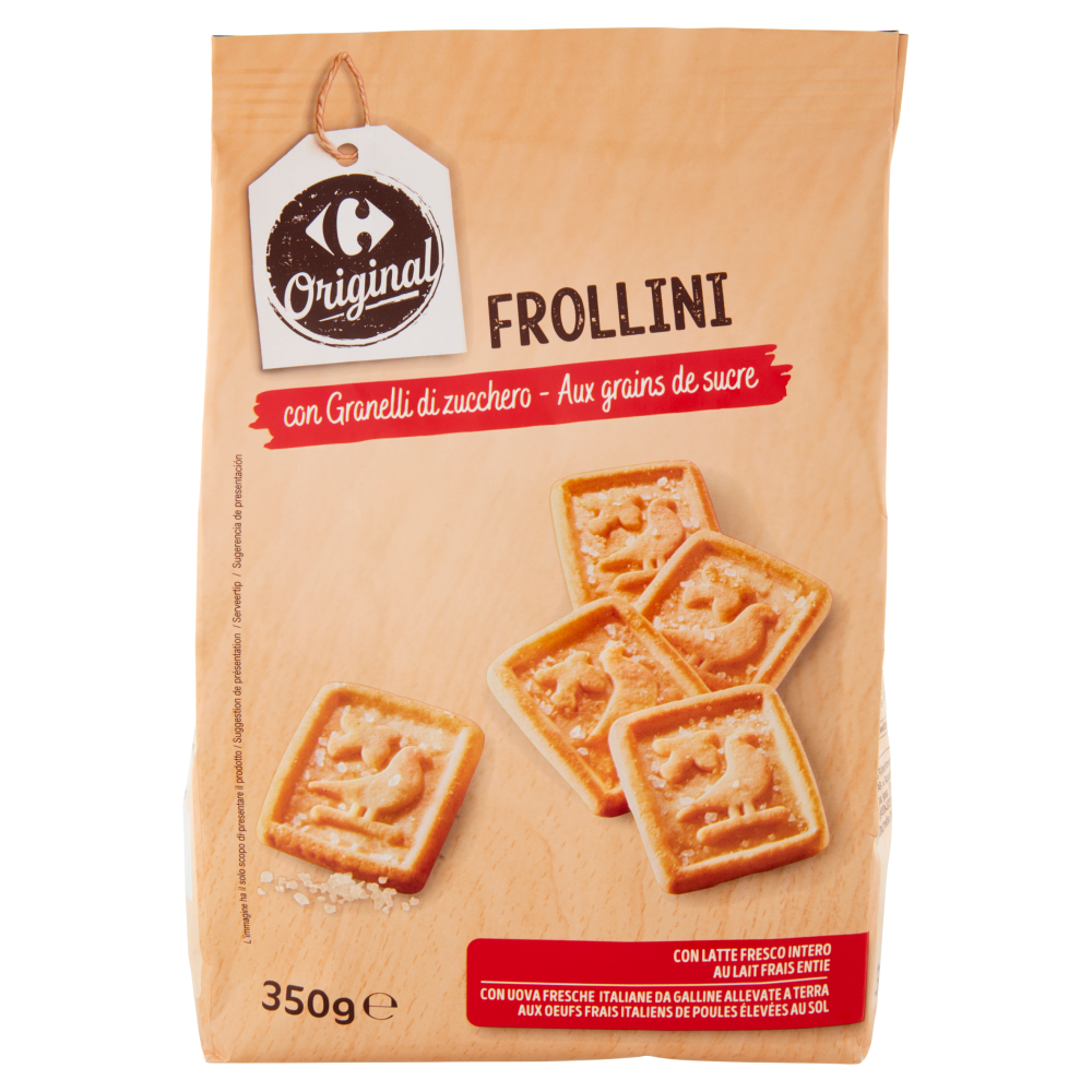 Carrefour Original Frollini con Granelli di zucchero 350 g | Carrefour