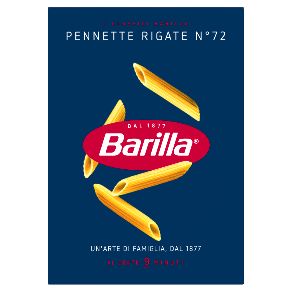 Barilla Pasta Pennette Rigate n.72 100% Grano Italiano 500g | Carrefour