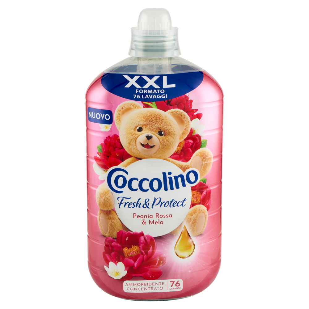 Coccolino Ammorbidente Concentrato Fresh & Protect Peonia Rossa & Mela ...