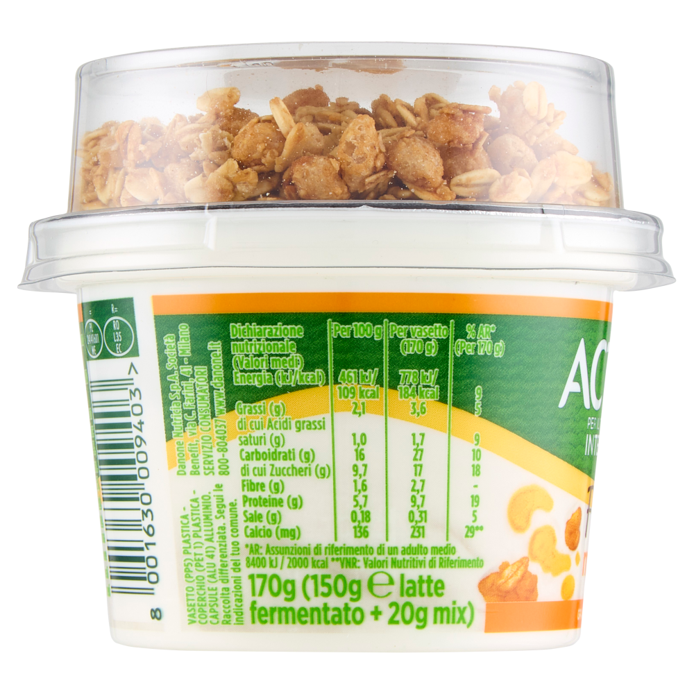 ACTIVIA Mix&Go con Probiotico Bifidus, Yogurt con Granola e Miele, 170g | Carrefour