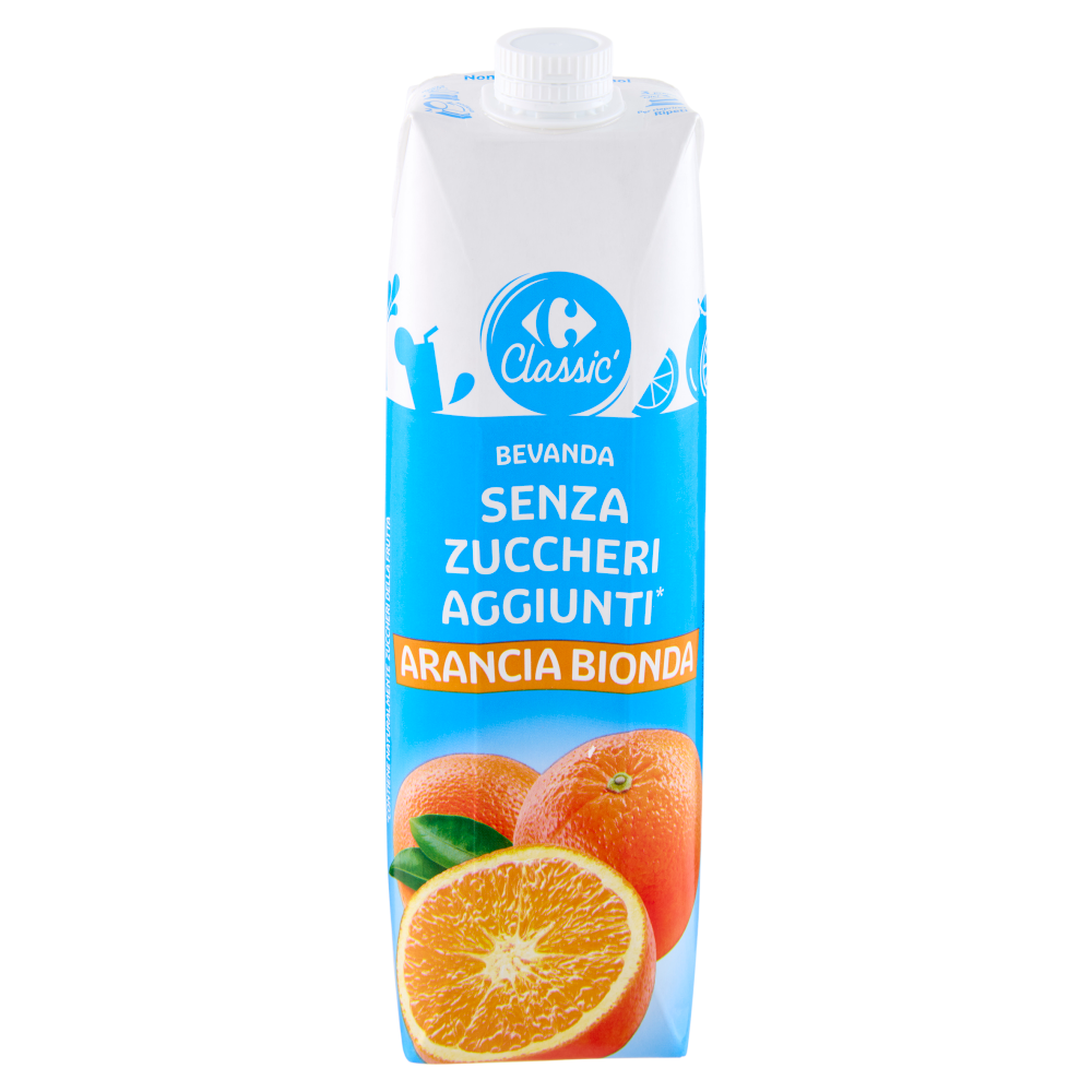 Carrefour Classic Bevanda Senza Zuccheri Aggiunti* Arancia Bionda 1 L | Carrefour