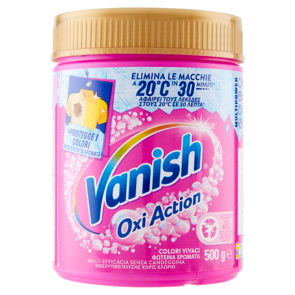 Vanish Oxi Action Multipower Polvere rosa Smacchiatore bucato 500 g | Carrefour