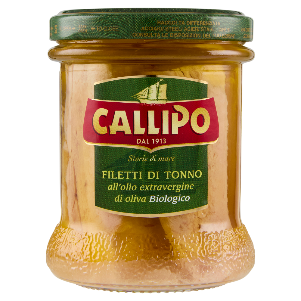 Callipo Filetti di Tonno all'olio extravergine di oliva biologico 176 g | Carrefour