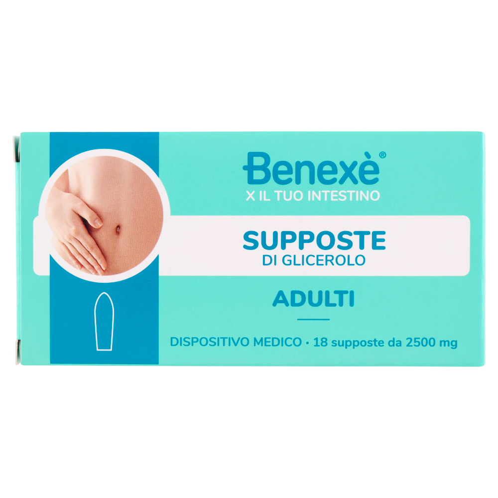 Benexè Intestino Supposte di Glicerolo Adulti 18 x 2500 mg | Carrefour